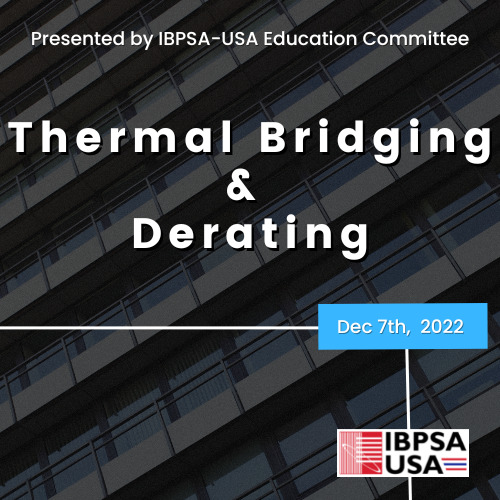 Thermal Bridging and Derating - IBPSA-USA