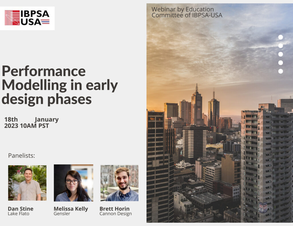 Performance Modelling in early design phases - IBPSA-USA