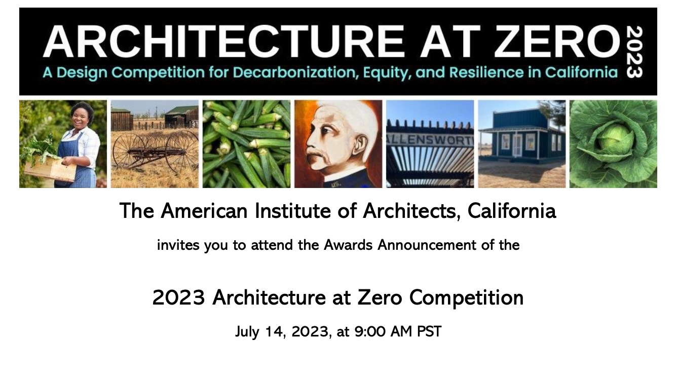 2023 Architecture at Zero Awards Announcement - IBPSA-USA