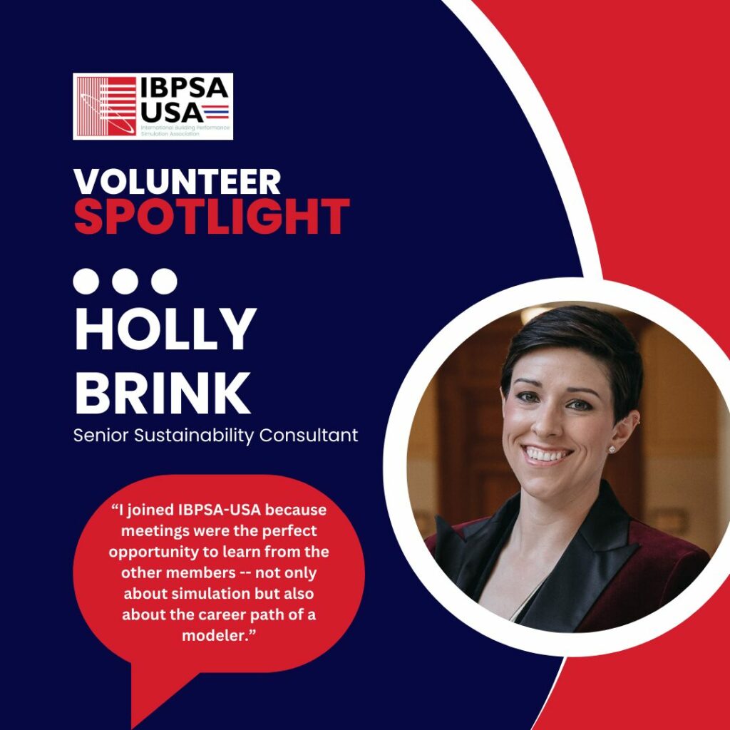 Volunteer Spotlight: Holly Brink - IBPSA-USA