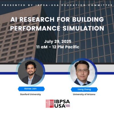 AI Research for Building Performance Simulation - IBPSA-USA